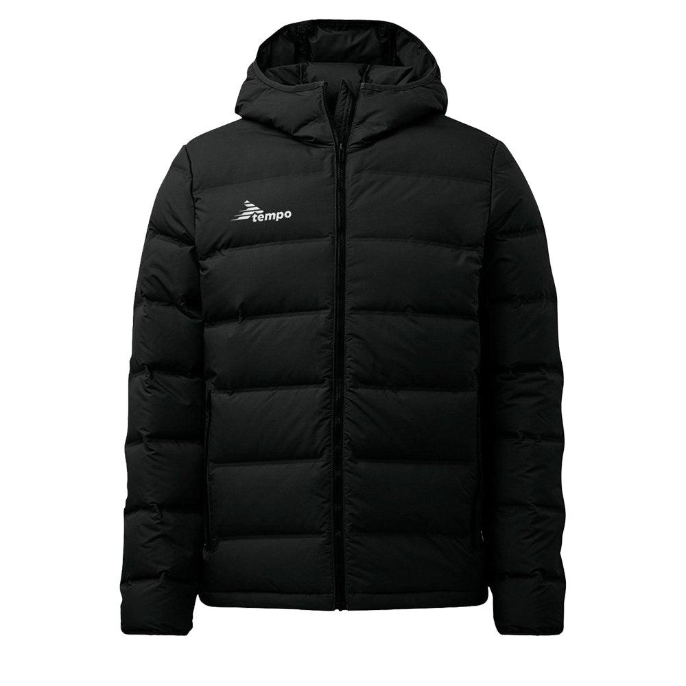 ESSENTIALS Puffer Jacket Black – Tempo Sport EG